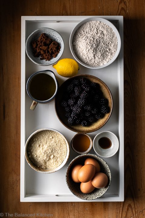 Blackberry & Almond Tart in Buckwheat Pastry - The Balanced Kitchen